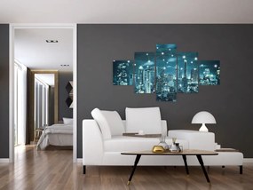Obraz zářícího velkoměsta (125x70 cm)