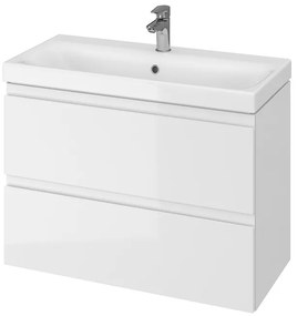 Cersanit - SET skříňka + umyvadlo, bílý lesk, Moduo Slim 80, S801-225-DSM