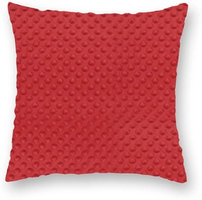 GADEO dekorační polštář Minky dot, červená Rozměr: 40x40 cm