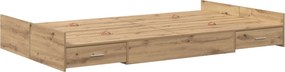 Rám postele s úložným prostorem Artisanový dub 120 x 200 cm 3335308