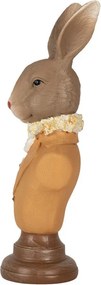 Dekorace busta králík ve žlutém obleku Rabbi bust - 7*5*19 cm