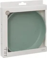 KikkaBoo Talíř Platinum Silicone Sage / od 6 měsíců