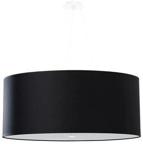 Černé závěsné svítidlo s textilním stínidlem ø 70 cm Volta – Nice Lamps
