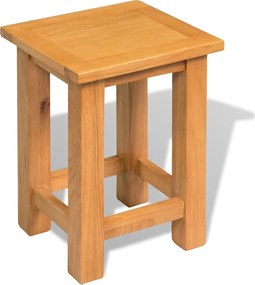 vidaXL Odkládací stolek 27 x 24 x 37 cm masivní dubové dřevo [244207]