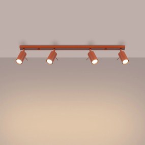 Sollux Lighting Stropní svítidlo RING 4L červená ochra