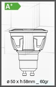 LED zdroj Skylighting 5W GU10 3000K-4200K