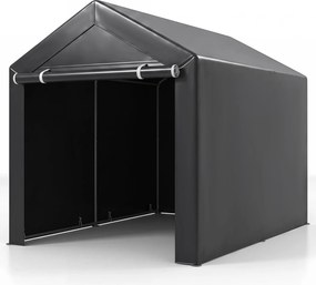 Costway Garážový stan kůlny na nářadí s rolovacími dvířky na zip a 6 – l