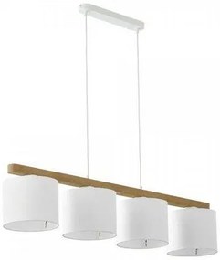 Moderní závěsné osvětlení nad jídelní stůl TROY WHITE, 4xE27, 60W, bílé Tlg ARNALDO 3270