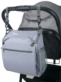 Asalvo ANYWHERE booster BAG-GO 2v1 (podsedák+taška na kočárek), humus grey