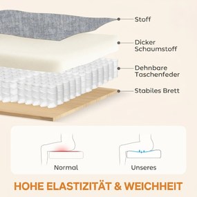 HOMCOM polohovací křeslo s opěrkou nohou – otočné, houpací, sklopení až 135°, široké a hluboké sedadlo, látka odolná proti poškrábání, světle šedé