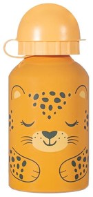 Oranžová dětská láhev na pití Sass & Belle Leopard, 250 ml