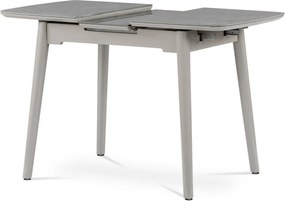 Autronic Rozkládací jídelní stůl  HT-400M GREY, keramická deska šedý mramor
