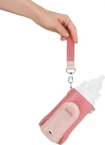 LIONELO Bezdrátový ohřívač lahví Thermup Go Evo Coral Pink
