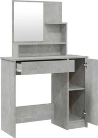 Toaletní stolek sada betonově šedý 86,5 x 35 x 136 cm 3114150