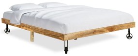 Petromila Rám postele masivní mangovníkové dřevo 200 x 200 cm