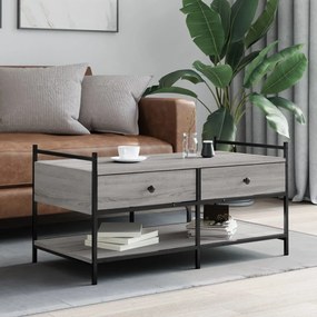 vidaXL Konferenční stolek 99 x 50 x 50 cm kompozitní dřevo [833961] Barva: šedá sonoma