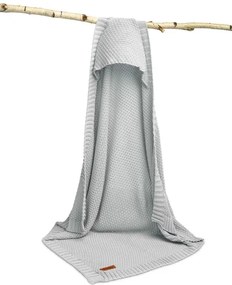 Sensillo Deka s kapucí Bambusová Dárková Jednobarevná 90 x 85 cm Barva: Tmavě šedá
