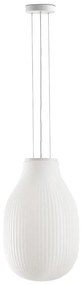 FARO Barcelona FARO 28300 - Lustr na lanku ISABELLE 1xE27/15W/230V pr. 31 cm bílá FA28300