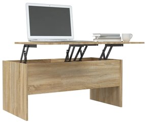 Konferenční stolek dub sonoma 102x50,5x46,5 cm kompozitní dřevo - Default Title