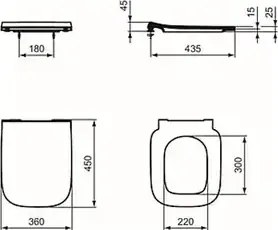 Ideal Standard i.Life A - WC sedátko | SoftClose | bílá