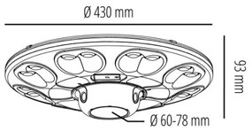 LED Solární pouliční lampa se senzorem LUVIA LED/15W/3,2V 4000K IP54 5400 mAh+DO