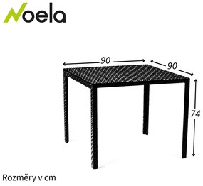 Noela Bezúdržbový kovový stůl Viking M