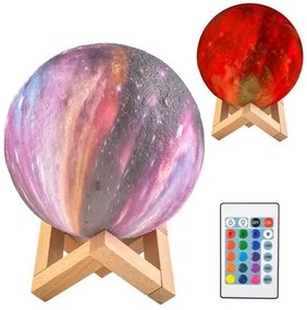 Iso Trade Noční lampa měsíc 15cm 16 barev
