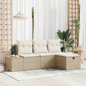 Set pohovek 4 ks polyratan 3360682