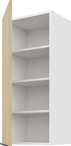 CREMONA bc | horní skříňka 40 G-90 1F policová | 40 cm | VYSOKÁ | bílá/cremona