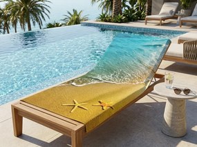 Rychleschnoucí XL plážová osuška SOLMARE barevná 100 x 180 cm, 100% mikrovlákno