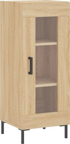 vidaXL Skříň highboard 34,5 x 34 x 180 cm kompozitní dřevo [3199044] Barva: bílá s vysokým leskem