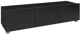 Obývací stěna CALABRINI c | 300 cm | 8 dílů Z | černá lesk/dub artisan