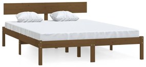 810125 vidaXL Rám postele medově hnědý masivní borovice 135x190 cm dvojlůžko