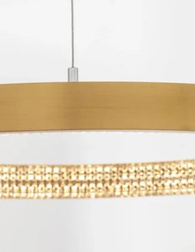 LED lustr Preston 80 zlaté