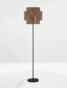 LED přírodně-černá stojací lampa Lito