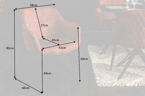 Designová dřevěná kuchyňská židle hnědá &ndash; Camprestre VI