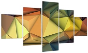 Obraz - Polygonální 3D abstrakce (125x70 cm)