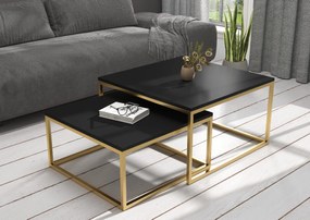 ADRK Furniture Konferenční stolek 2v1 KAMA CT-KAM-G-B
