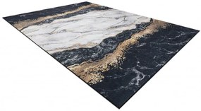 Dywany Łuszczów, Kusový koberec ANDRE Marble 1124, 120x170, černobílá, chodba / předsíň