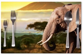 Sablio Prostírání Slon z profilu: 40x30cm
