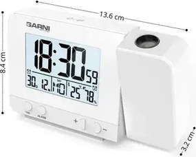 GARNI 140W Digitální budík s projekcí času a vnitřní teploty