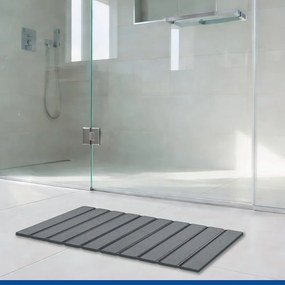 Šedá z křemeliny koupelnová předložka 39x60 cm Tritea – Wenko