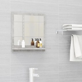 vidaXL Koupelnové zrcadlo 40 x 10,5 x 37 cm dřevotříska [804561] Barva: Betonová šedá