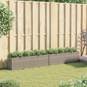Zahradní truhlíky se 3 květináči 2 ks šedé 105 x 30 x 32 cm 3210524
