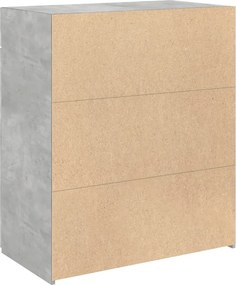Příborník betonově šedý 80 x 42,5 x 93 cm kompozitní dřevo 3281472