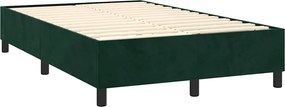 Rám postele s boxspringem tmavě zelená 120 x 200 cm samet 3121111