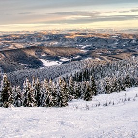 Malvis ® Tapeta Zimní panorama Vel. (šířka x výška): 360 x 260 cm