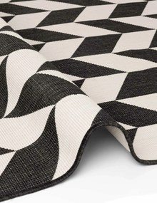 Ted Baker, Kusový koberec Ted Baker Haringey 106378 Black White, 120x170, černobílá, chodba / předsíň