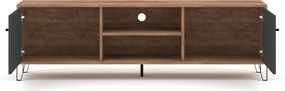 TV stolek Bilbao 183 cm dub Craft Tobacco/grafit