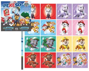 Jiri Models Pexeso v sešitu 64ks Tlapková patrola/Paw Patrol 21,5x21,5cm